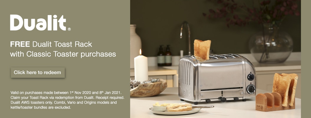 Dualit Classic 4 Slot Toaster With Sandwich Cage, Polished Stainless ...