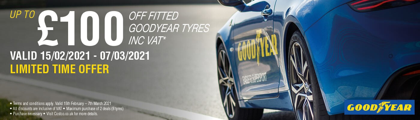 Goodyear Tyre Promotions | Costco UK