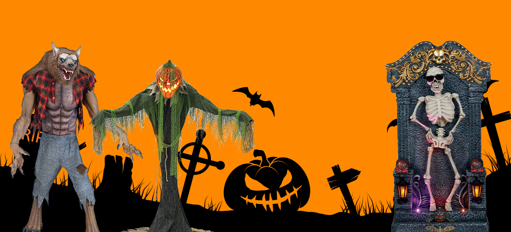 Get Ready for Halloween 7ft Animated Werewolf with LCD Eyes £279.99 ...