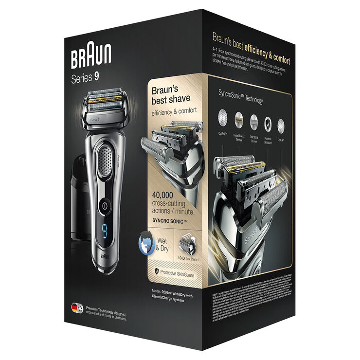 Braun Series 9 9292CC Men's Electric Wet & Dry Shaver with Cleaning ...