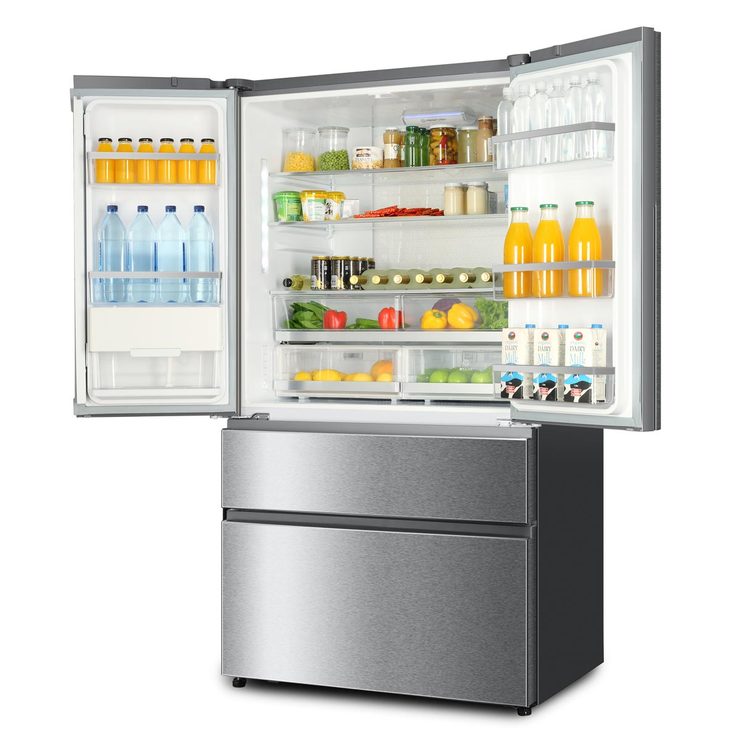 Haier HB26FSSAAA, Multidoor Fridge Freezer A++ Rating in Stainless ...