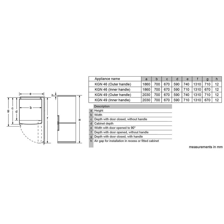 Bosch KGN49XLEA, XXL Fridge Freezer A++ Rating in Inox | Costco UK