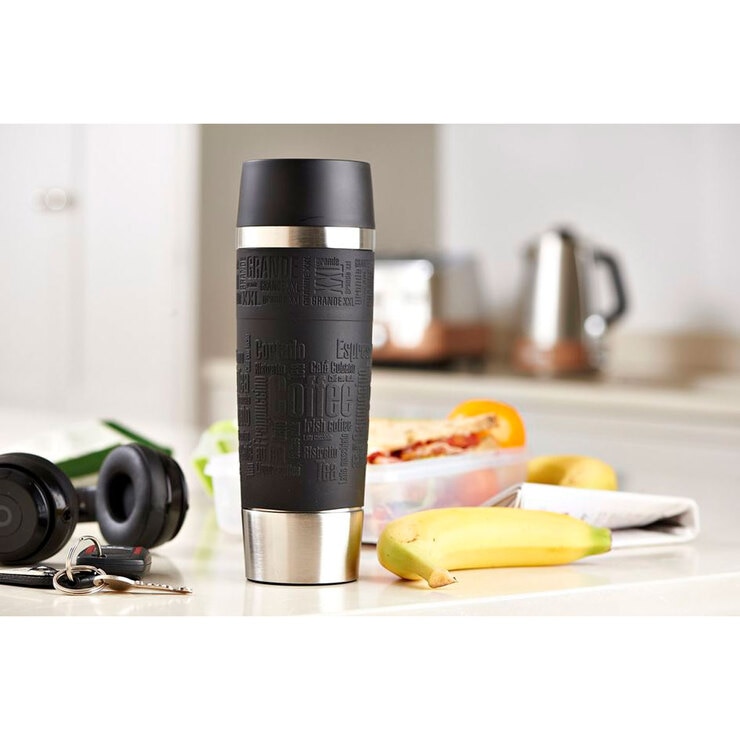 Tefal Double Wall Vacuum Insulated Stainless Steel 500ml Travel Mugs, 2 ...