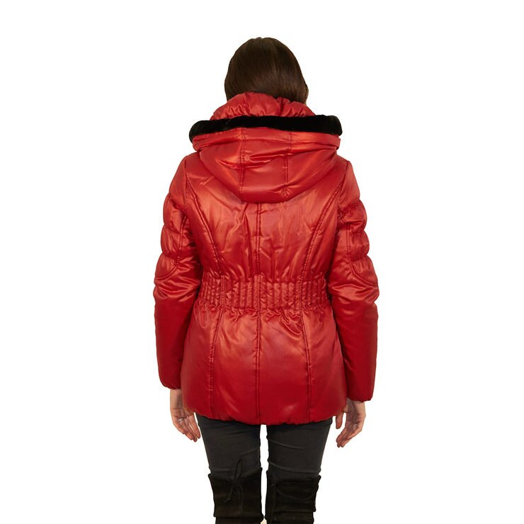 David Barry Women's Padded Jacket Available in Red and 6 Sizes | Costco UK