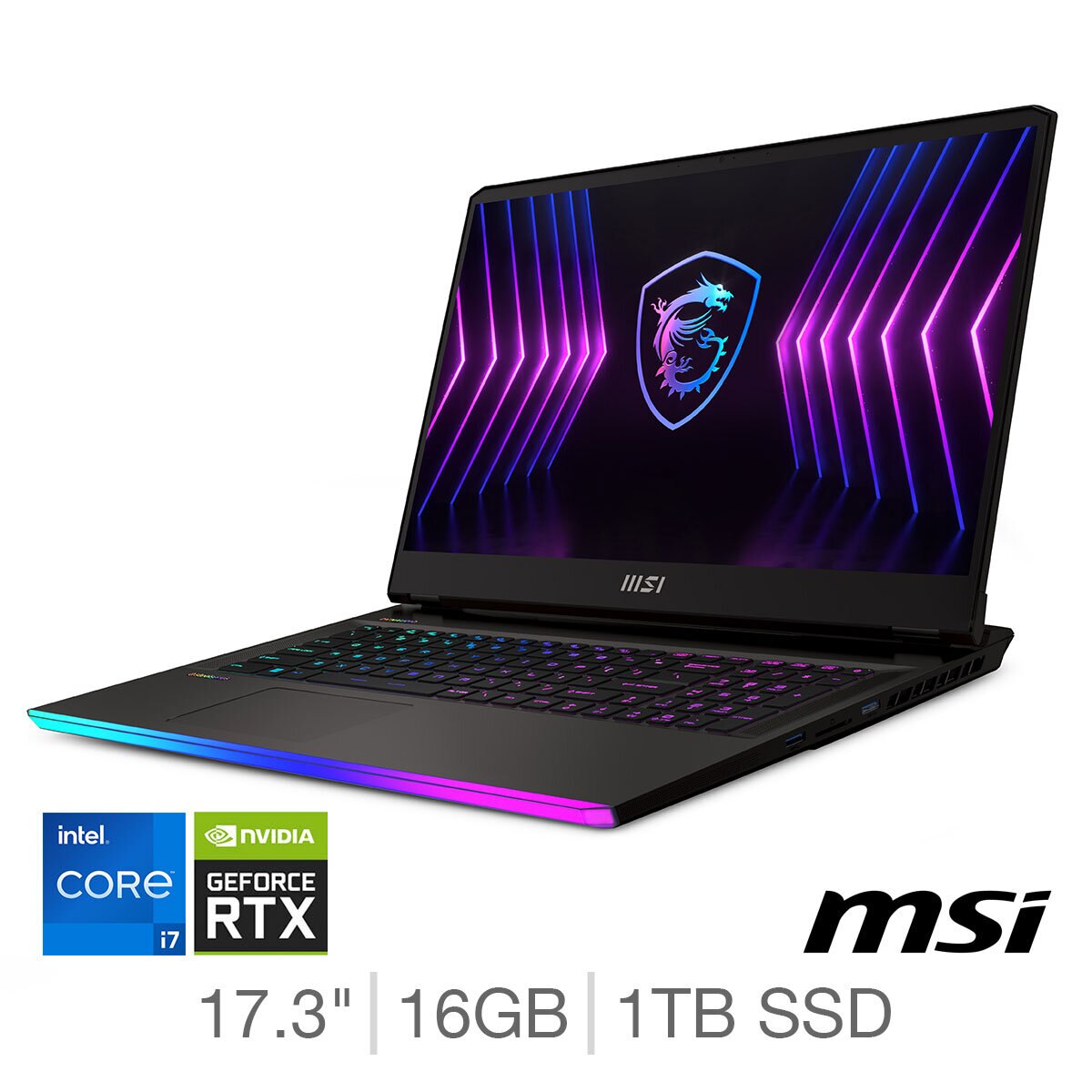 MSI Raider GE77HX, Intel Core i7, 16GB RAM, 1TB SSD, NVID...