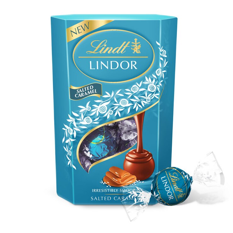 Lindt Lindor Assortment Milk & Salted Caramel, 4 x 200g | Costco UK