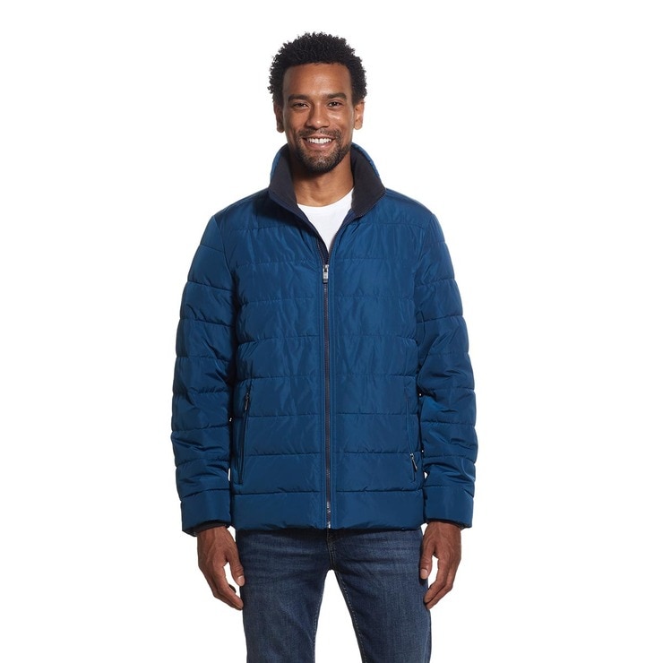 Weatherproof Men's Puffer Jacket in Lunar Blue, Extra Large | Costco UK