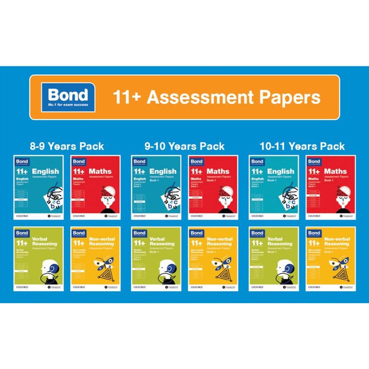 Bond 11+ Assessment Papers 4 pack, Age 8 - 11 | Costco UK