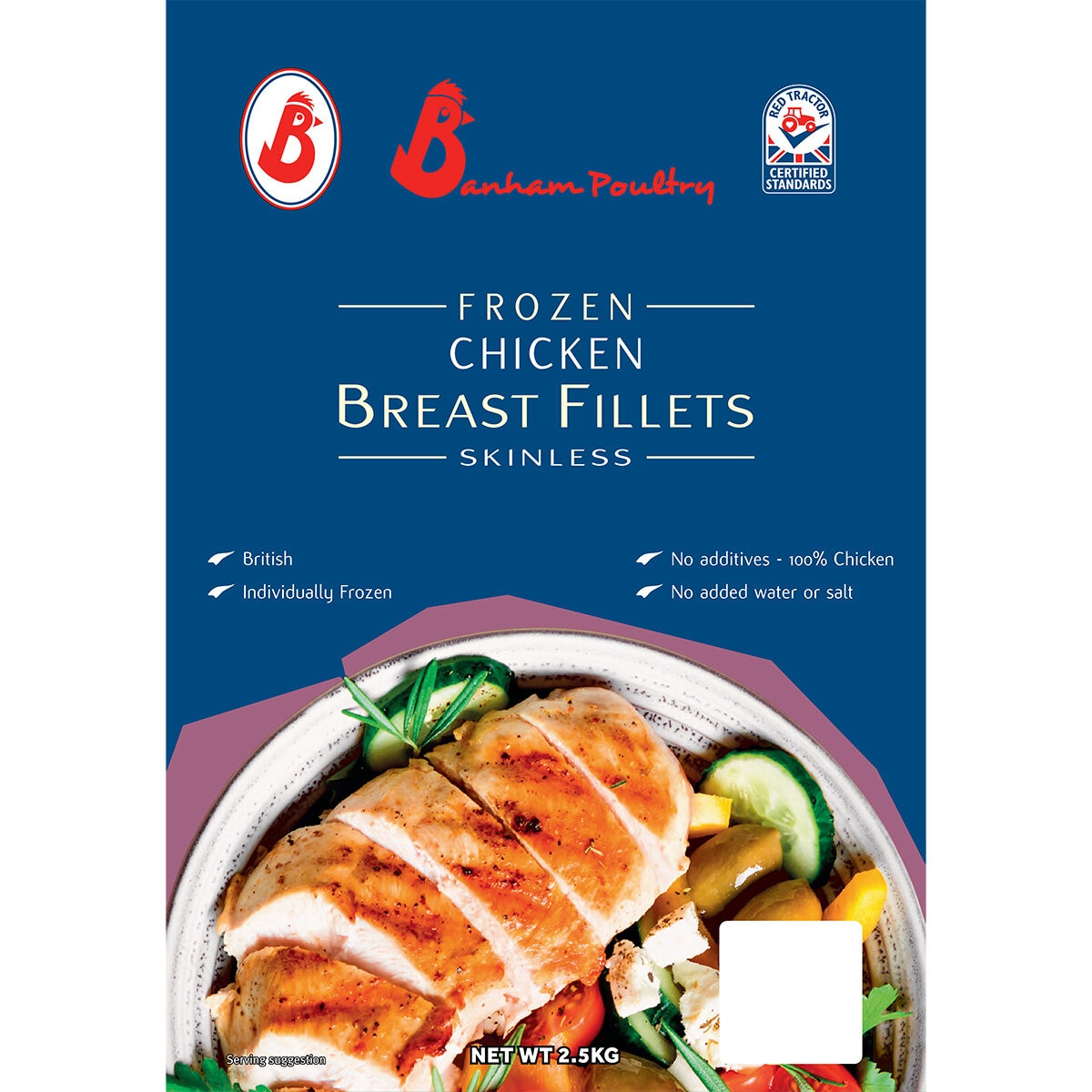 Banham Poultry Frozen Chicken Breast Fillets, 2.5kg |Cost...