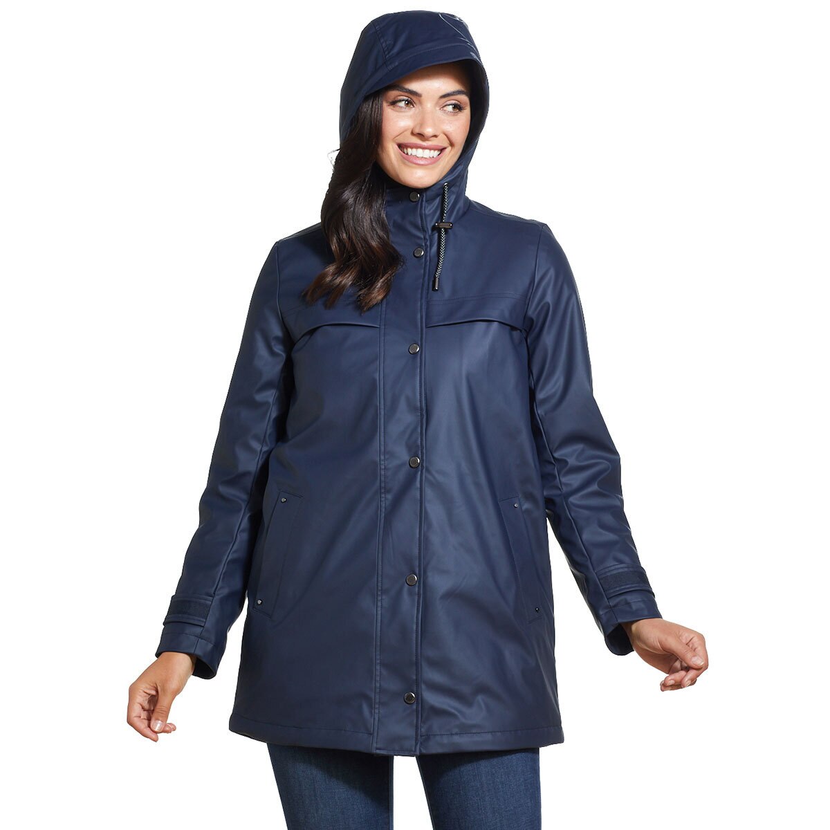 Weatherproof Women's Slicker Jacket in Navy, Small | Costco UK