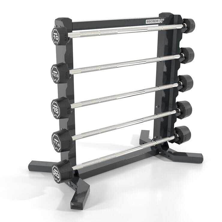 Escape Fitness 10-20 kg Nucleus Urethane Barbell Set RACKBB5 | Costco UK