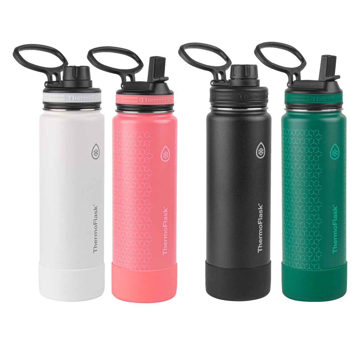 Thermoflask Stainless Steel Water Bottle, 710ml, 2 Pack i...