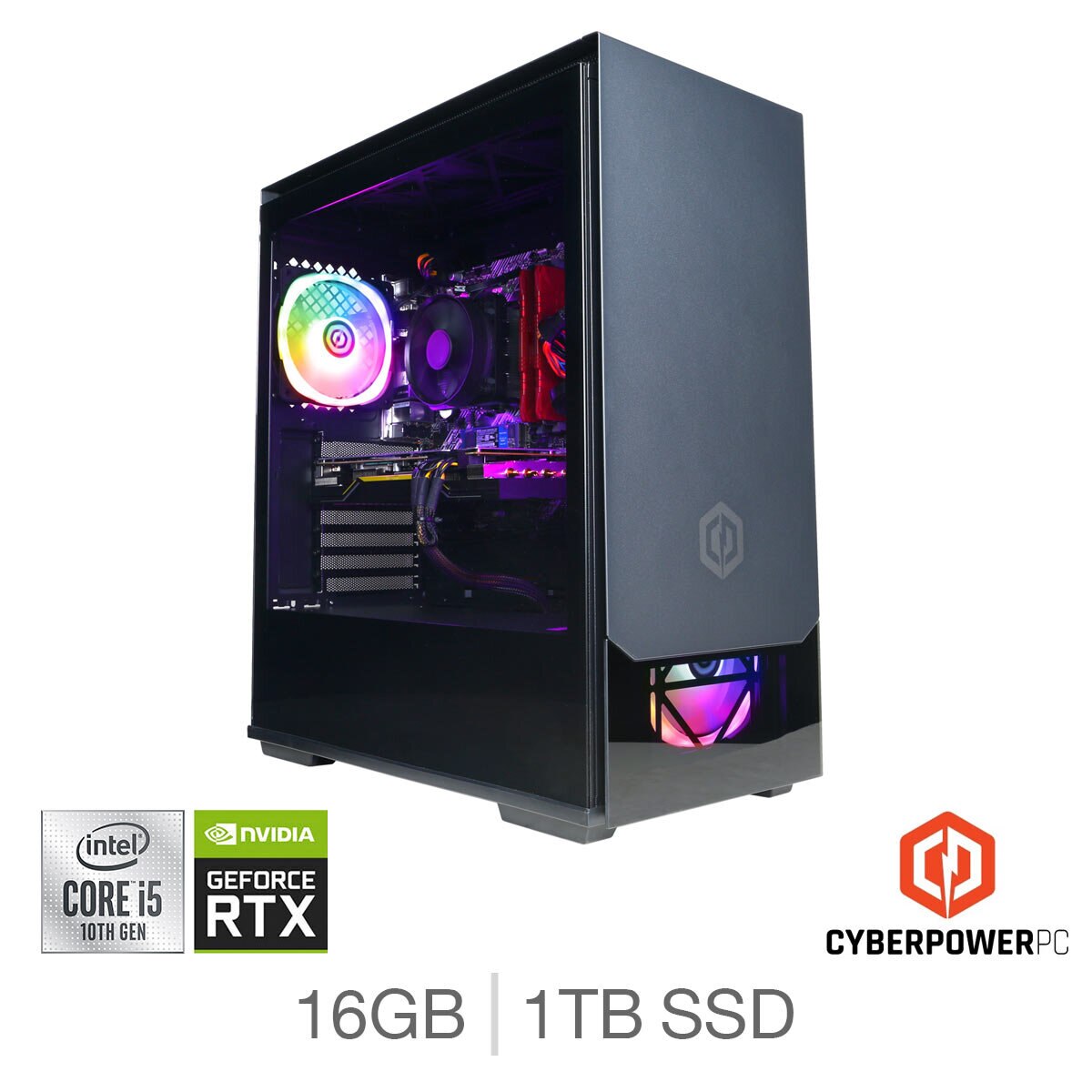 Cyberpower, Intel Core i5, 16GB RAM, 1TB SSD, NVIDIA GeFo...