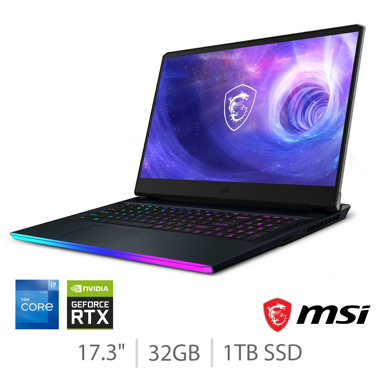 MSI Raider GE76, Intel Core i7, 32GB RAM, 1TB SSD, NVIDIA...