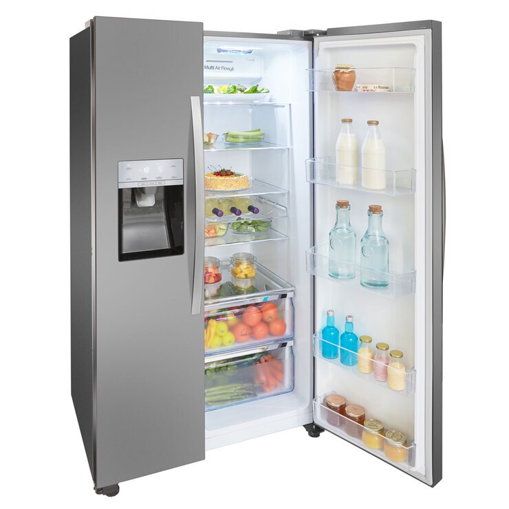 Hisense RS696N4II1, Side by Side Fridge Freezer A+ Rating in Stainless ...