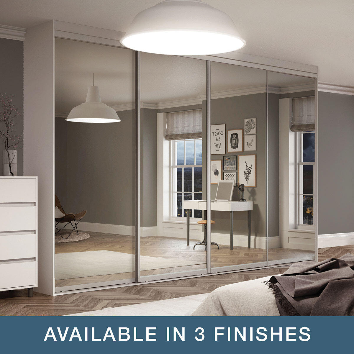 Spacepro Sliding 4 Door Wardrobe with Installation (Up to...