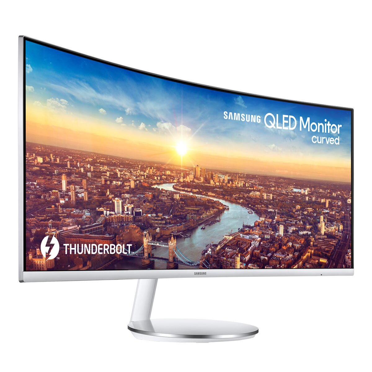 Samsung C34J791, 34 Inch QLED WQHD Monitor, LC34J791WTUXEN | Costco UK
