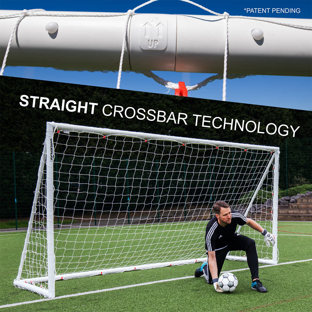 Quickplay Q-Fold 16 x 7ft (488 x 213cm) Folding Football Goal | Costco UK