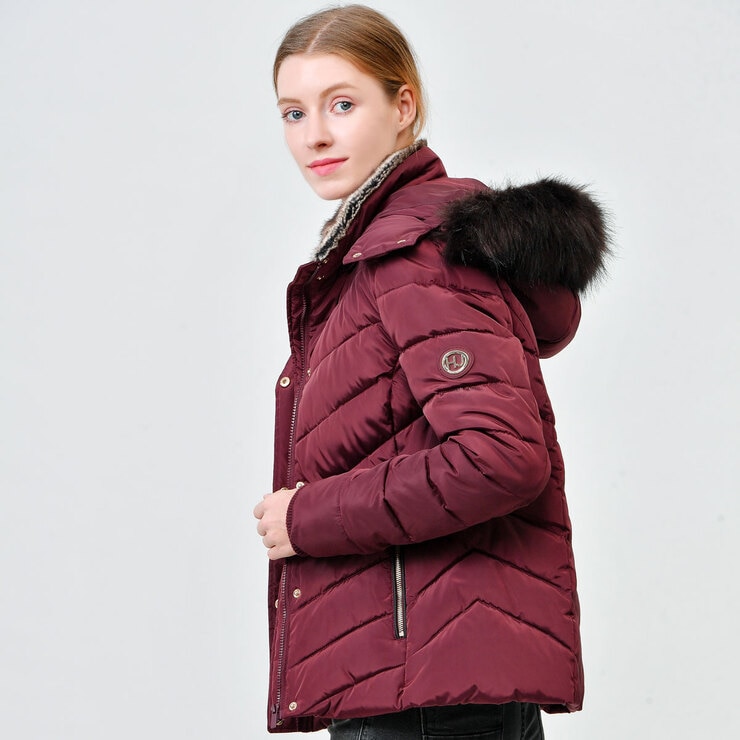 Harvey & Jones Shelley Women's Jacket in Plum | Costco UK