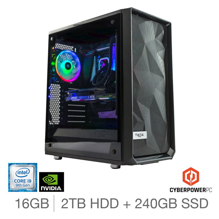 Cyberpower Intel Core i9, 16GB RAM, 240GB SSD+2TB HDD, NVIDIA GeForce ...