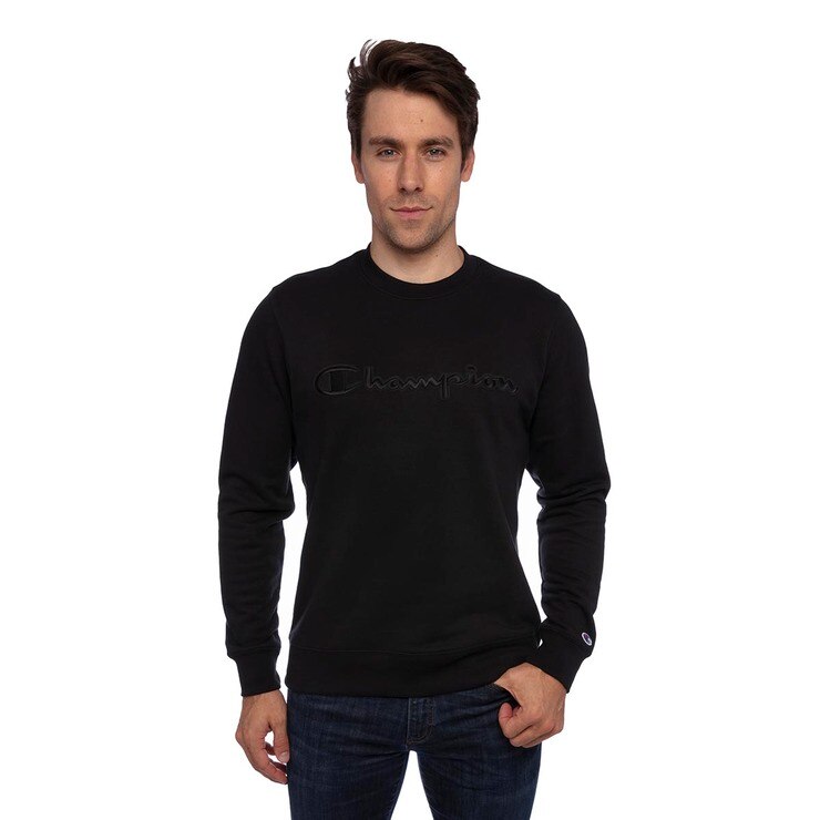 Champion Men's Crewneck Sweatshirt in Black | Costco UK
