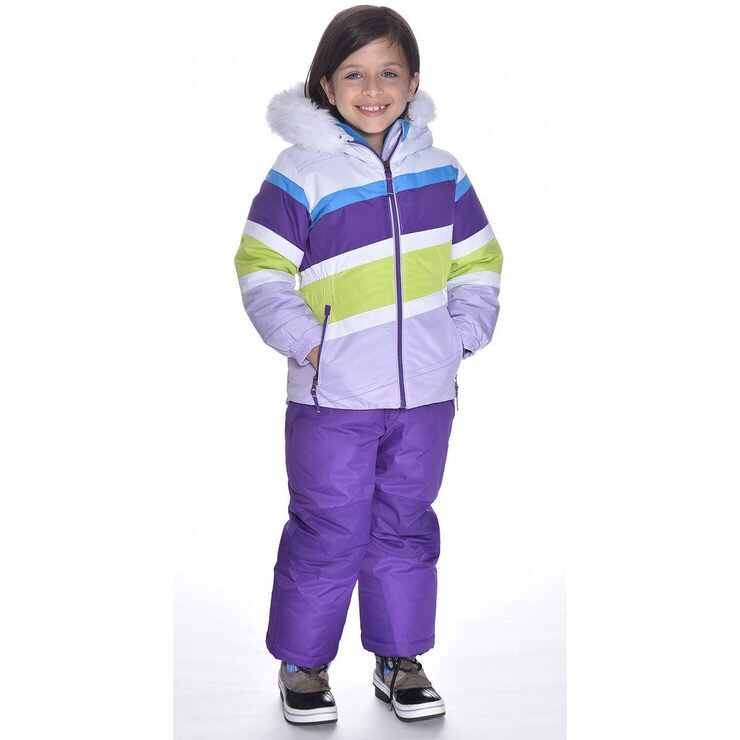 32° Degrees Weatherproof Girls 2 Piece Snowsuit in 2 Designs and 2 ...