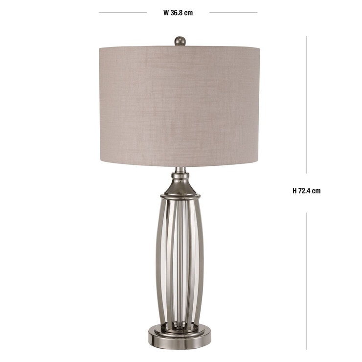 Uttermost Jolen Steel & Glass Table Lamp, 2 Pack | Costco UK