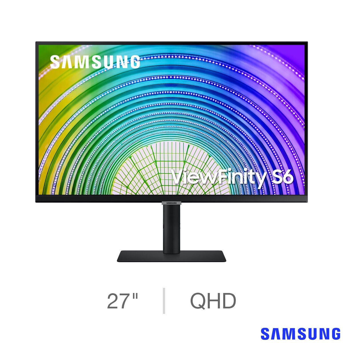Samsung S60UA 27 Inch QHD 75Hz IPS Monitor, LS27A600UUUXXU