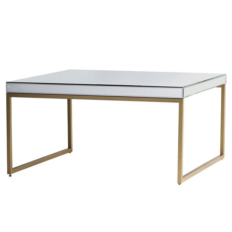 Pippard Coffee Table with Mirrored Top, Champagne | Costco UK