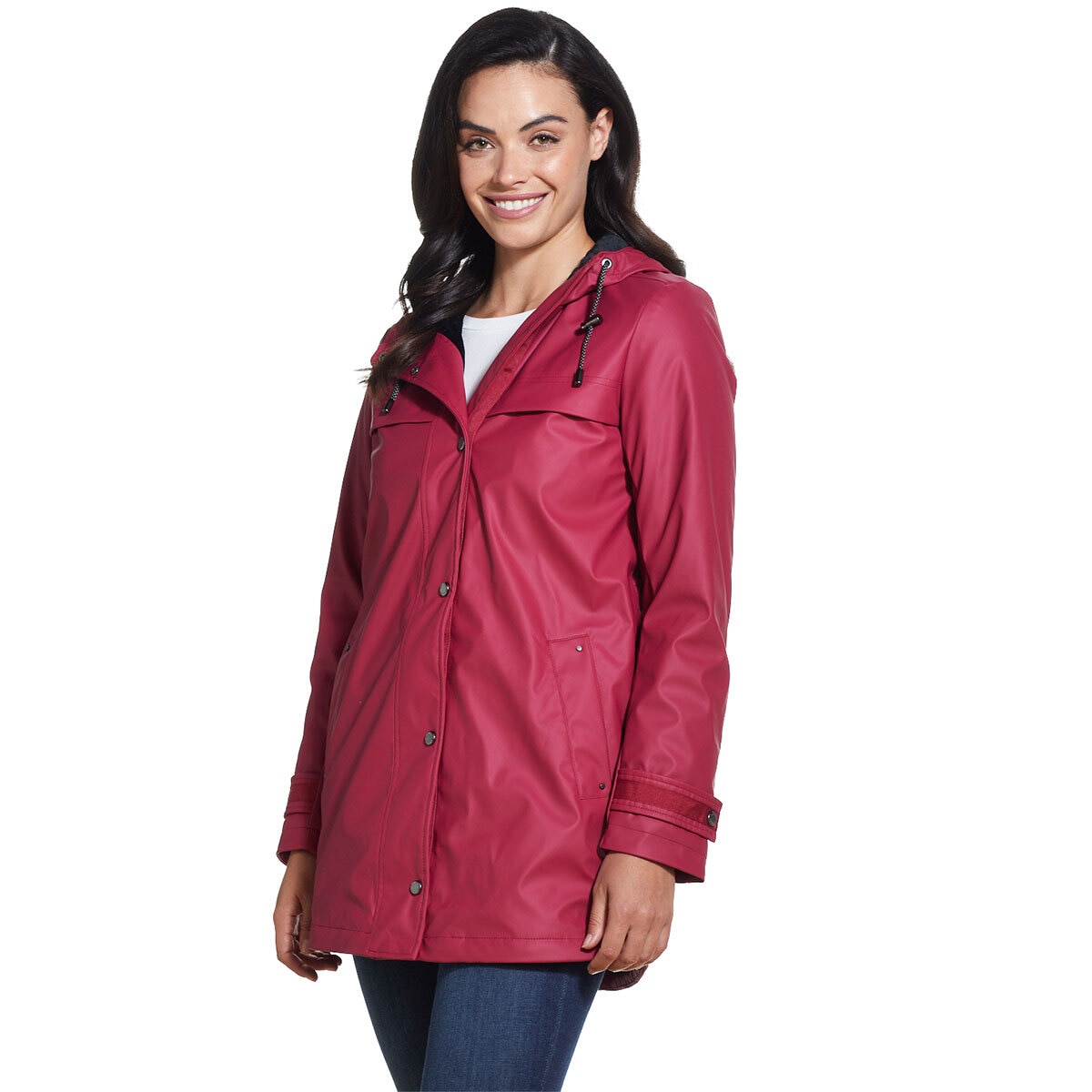 Weatherproof Women's Slicker Jacket in Red | Costco UK