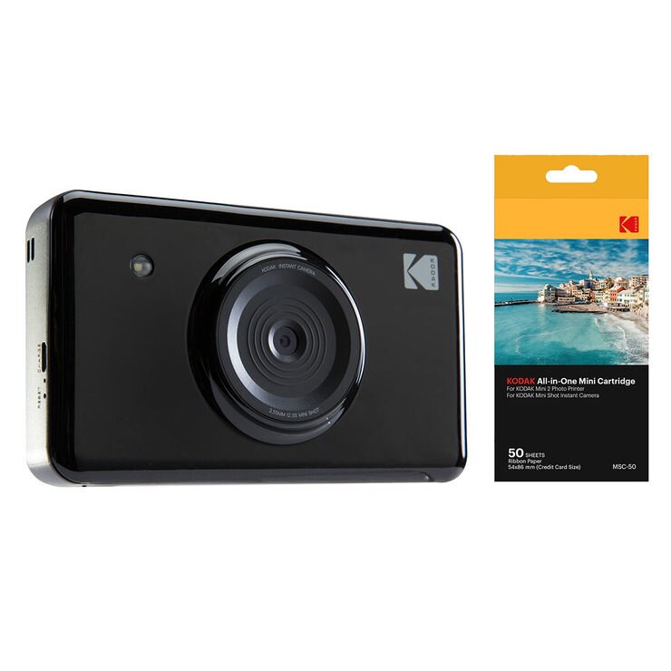 Kodak Mini Shot Instant Camera with Kodak All in One Cartridge (50 ...