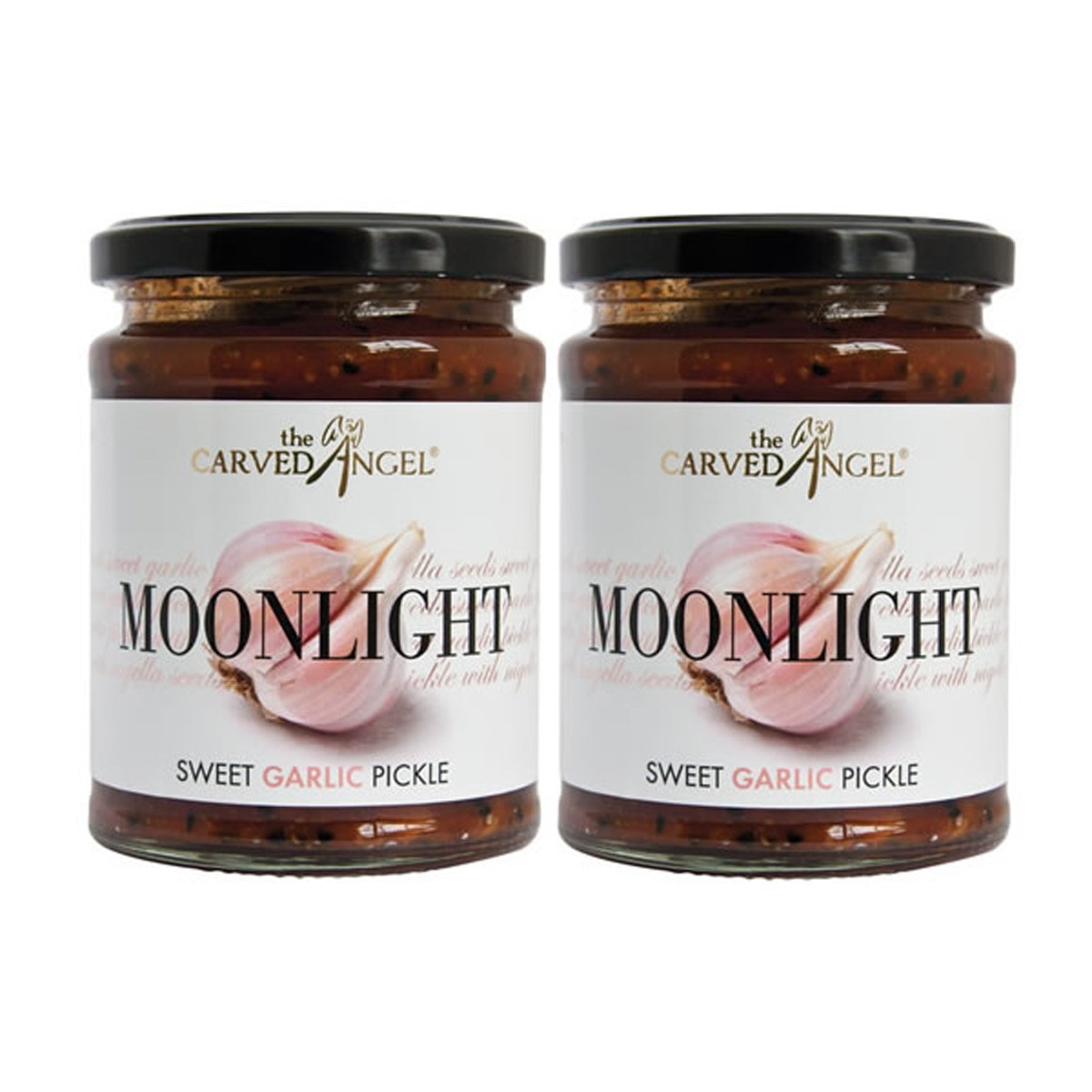 The Carved Angel Moonlight Sweet Garlic Pickle Dual, 2 x 325g | Co...