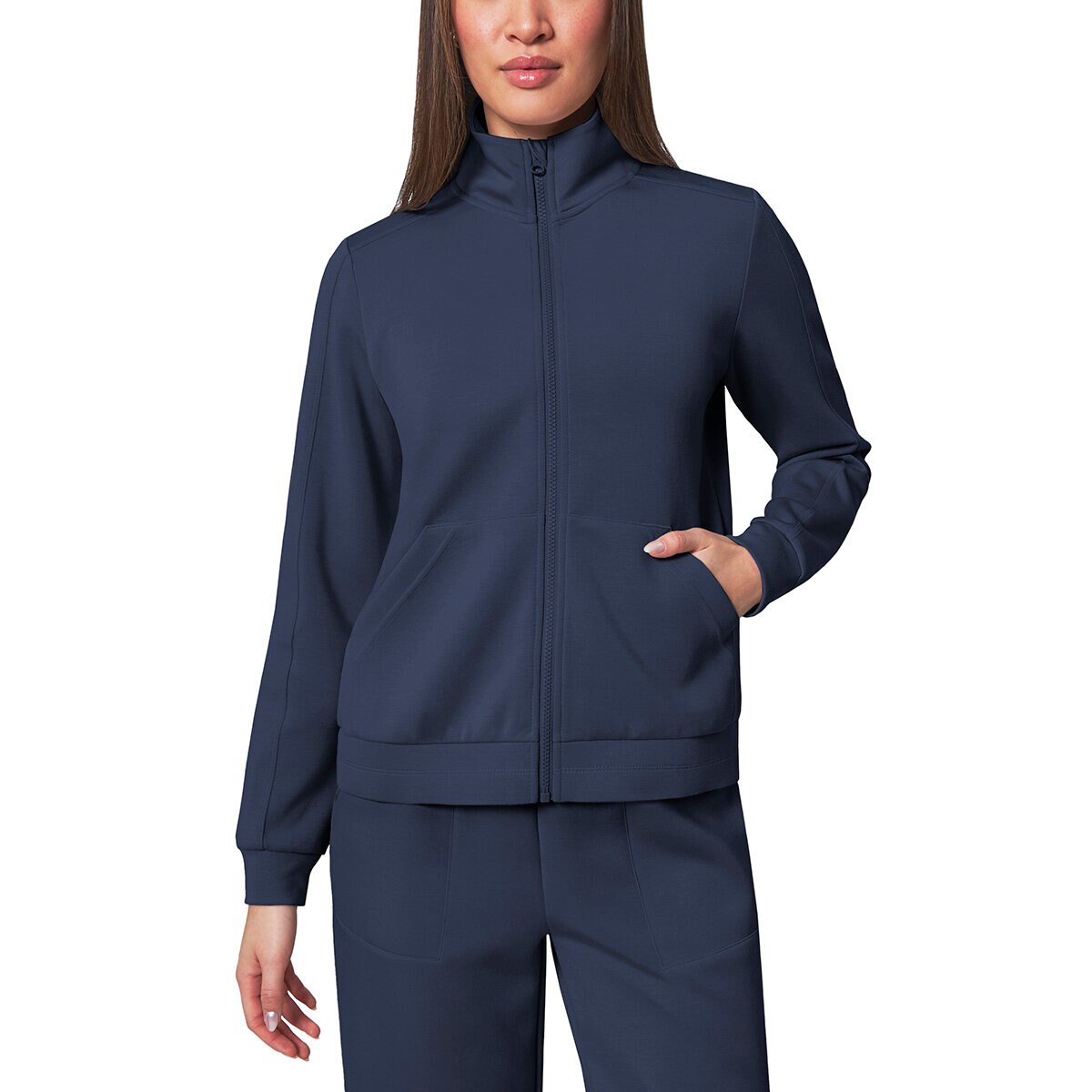 Mondetta Ladies Tech Full Zip Fleece in Blue | Costco UK