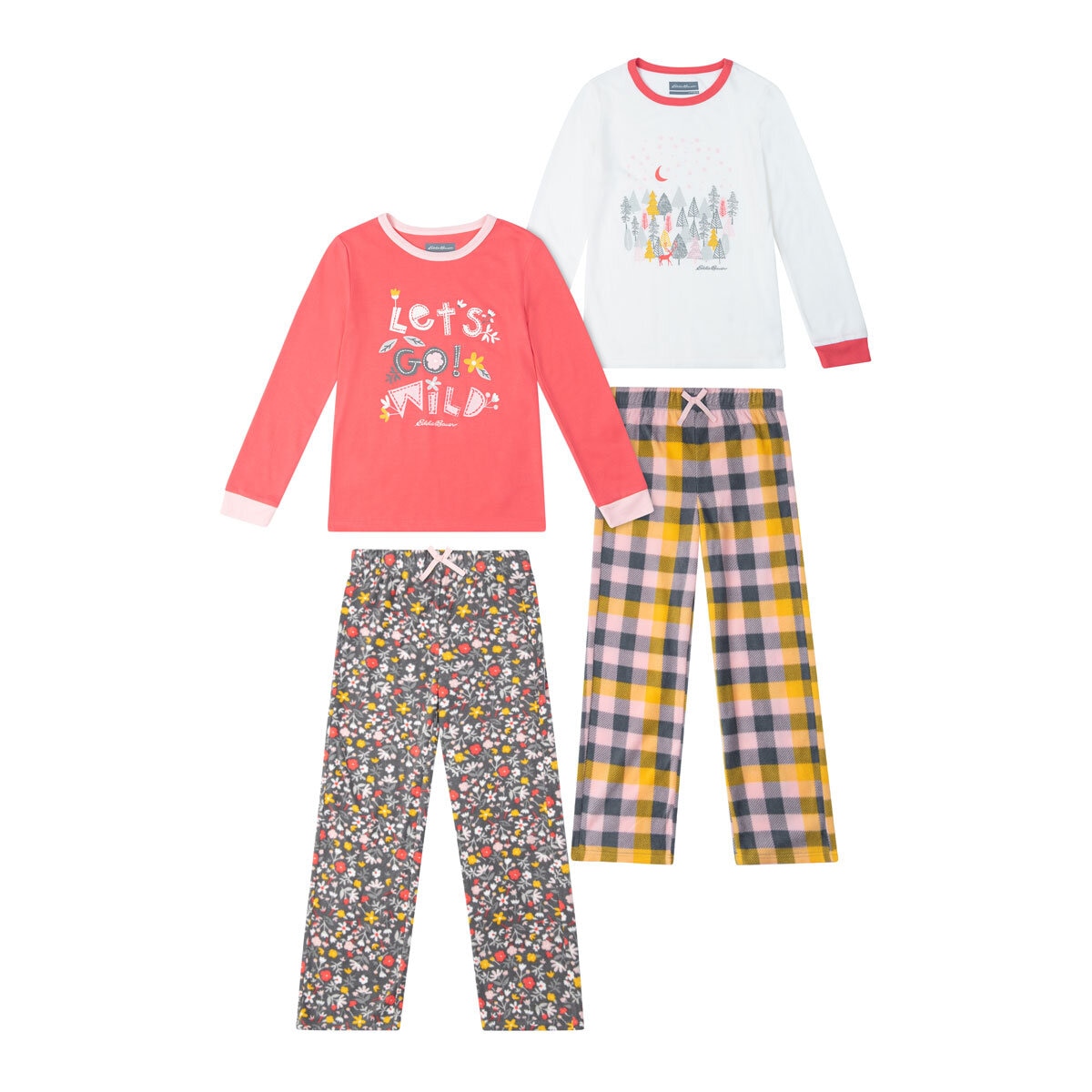 Eddie Bauer Children's 4 Piece Pyjama Set in Coral | Cost...