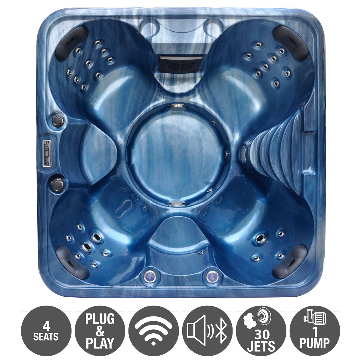 Princess Spas Eclipse 30-Jet 4 Person Hot Tub in 2 Colour...