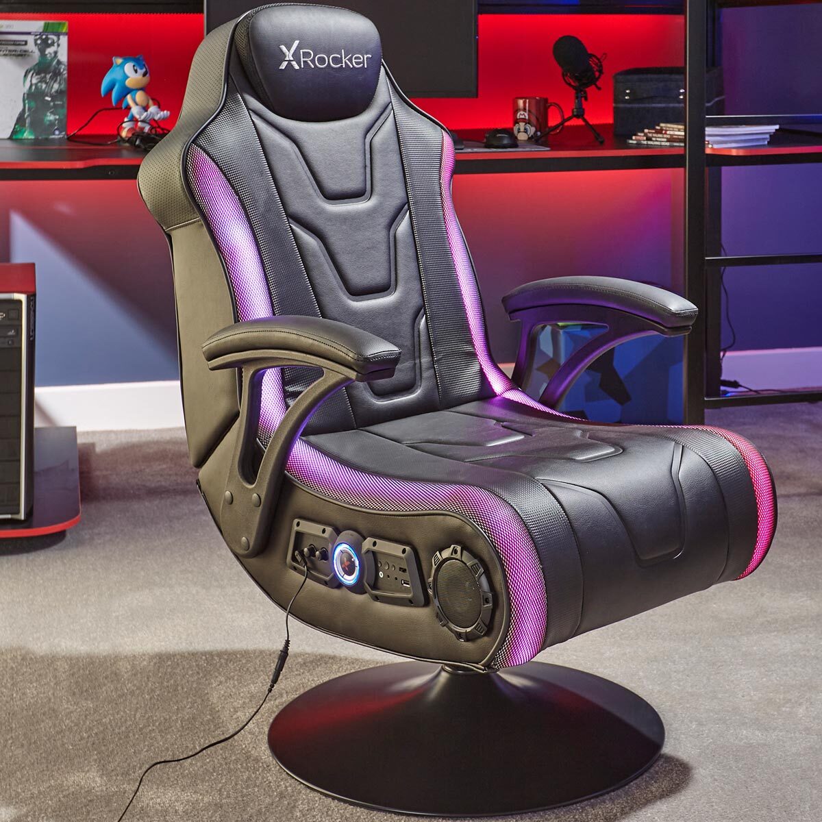 X Rocker Rainstorm 2.1 Wireless RGB Gaming Chair | Costco UK