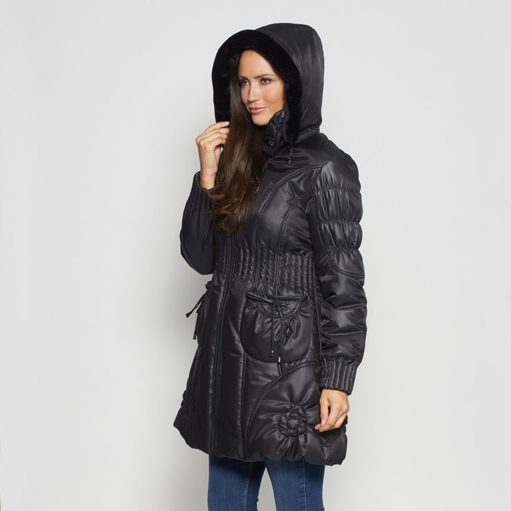 David Barry Women's Quilted Puffer Coat in Black | Costco UK