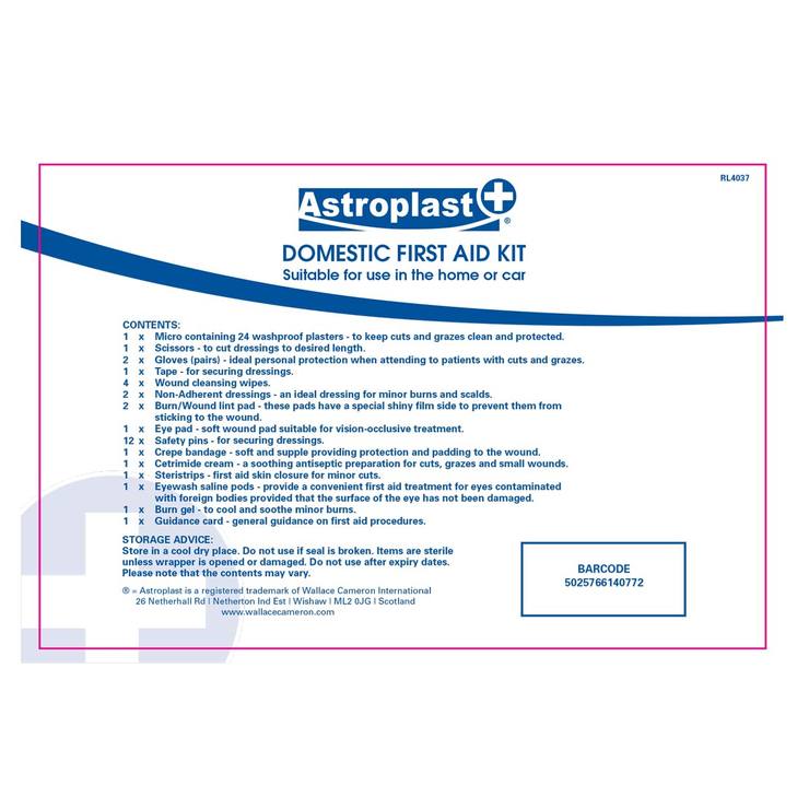 Astroplast Domestic First Aid Kit | Costco UK