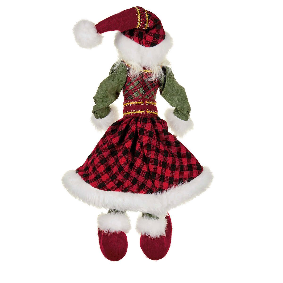 Traditional 18" (45.7 cm) Deluxe Poseable Fabric Elf 2 Pack | Costco UK