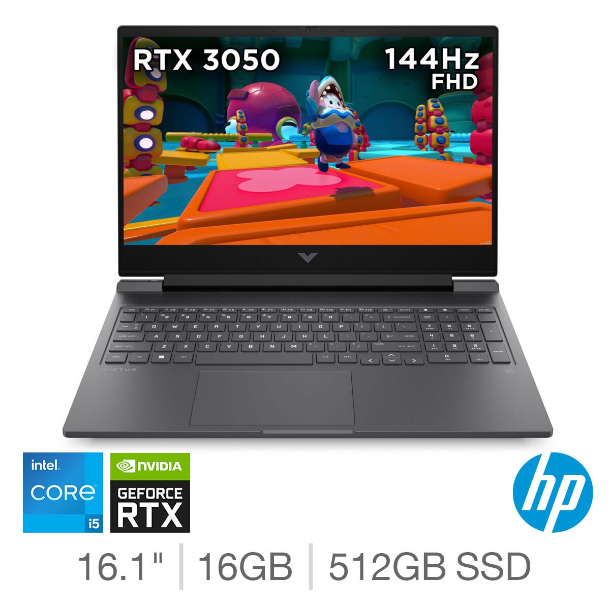 HP Victus, Intel Core i5, 16GB RAM, 512GB SSD, NVIDIA GeF...