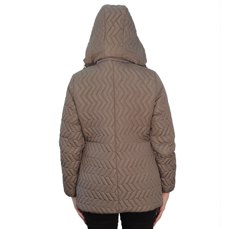 David Barry Women's Quilted Jacket in Taupe | Costco UK