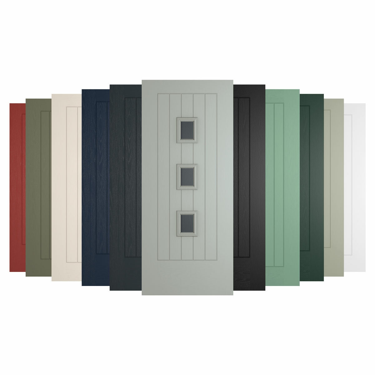 Rotterdam Composite Front Door with Installation in Cream