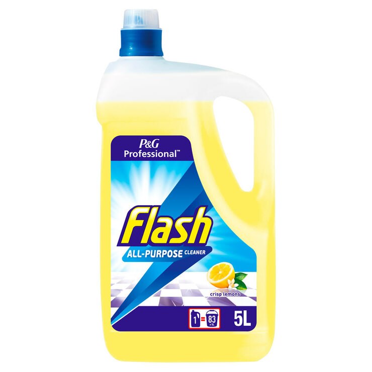 Flash Lemon Hard Surface Cleaner, 5L Pallet Deal (135 Units) | Costco UK