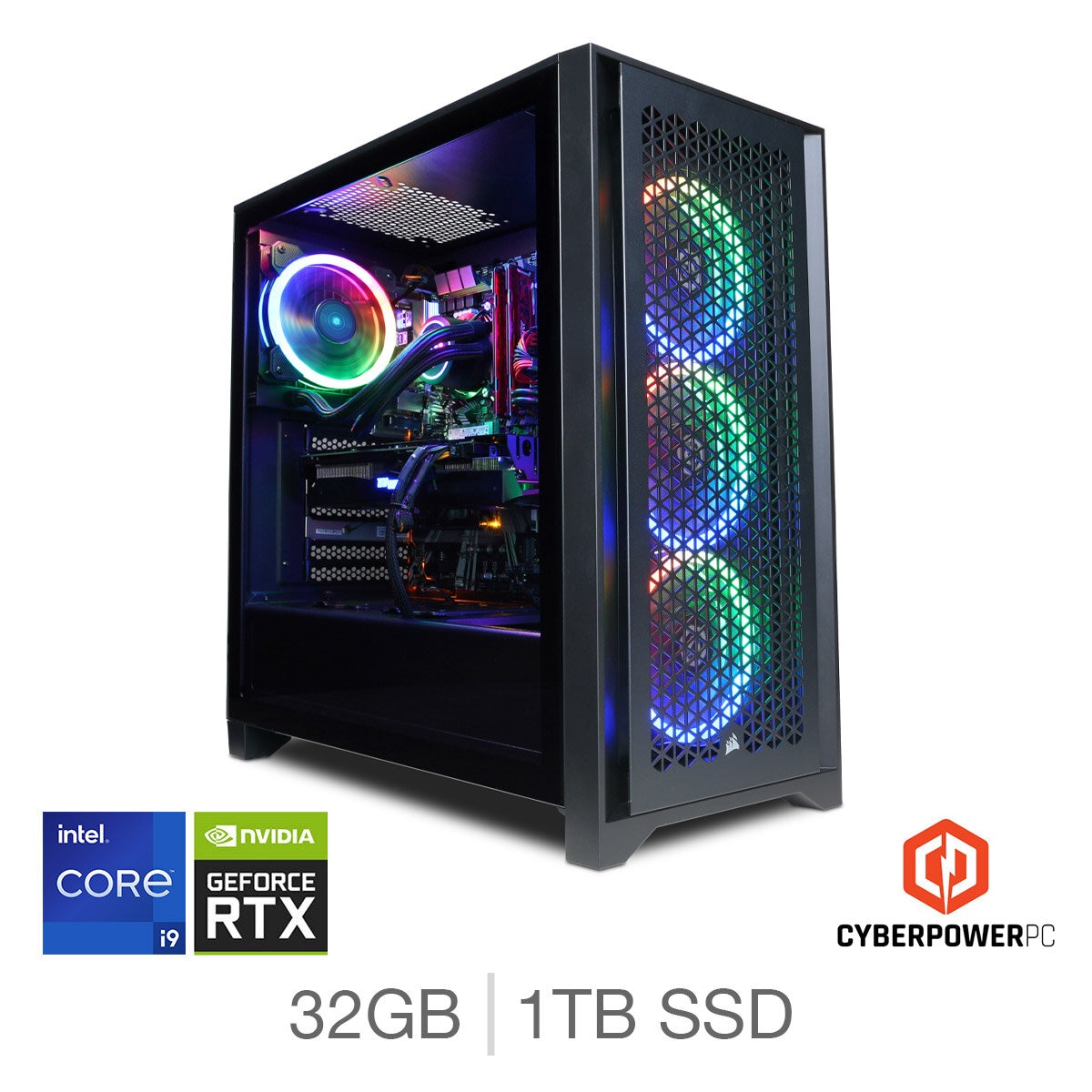 Cyberpower, Intel Core i9, 32GB RAM, 1TB SSD, NVIDIA GeFo...