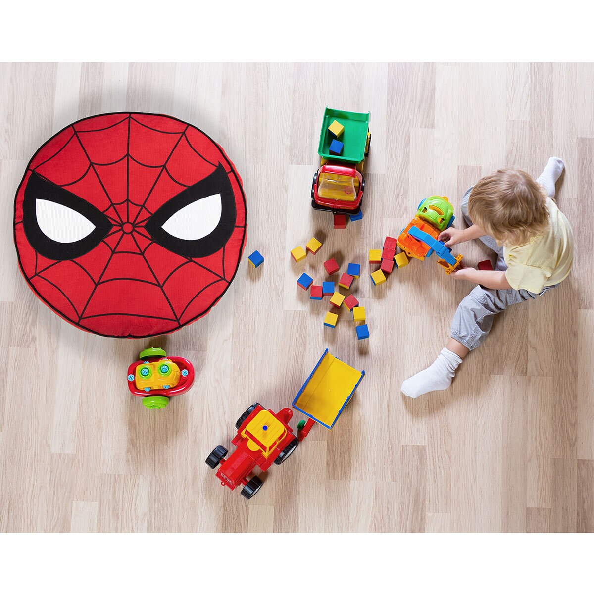 Disney Character Embroidered Round Floor Cushion 66 cm, S...