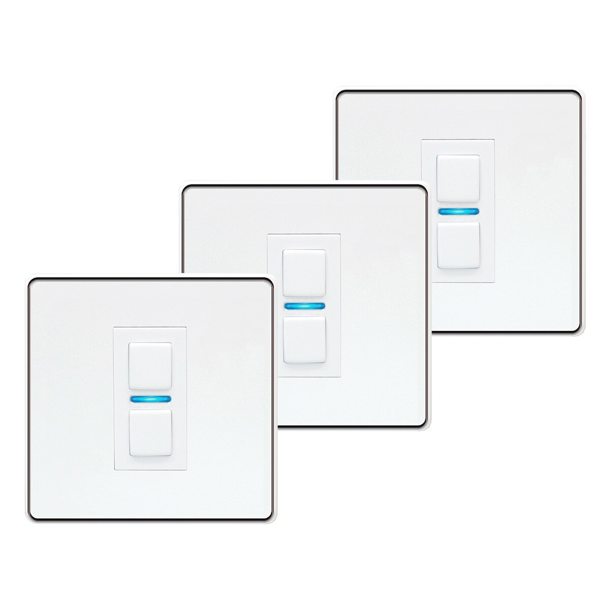 LightwaveRF 1 Way Smart Dimmer Light Switch in White - 3 Pack | Costco UK