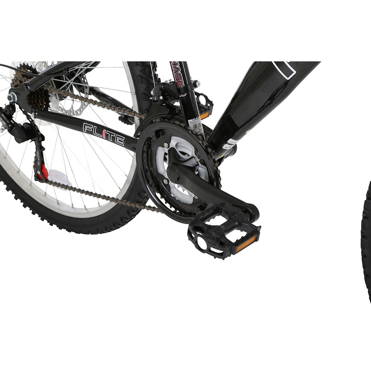 Flite Phaser 18" (45.7cm) Dual Suspension Bike in Black/Red | Costco UK