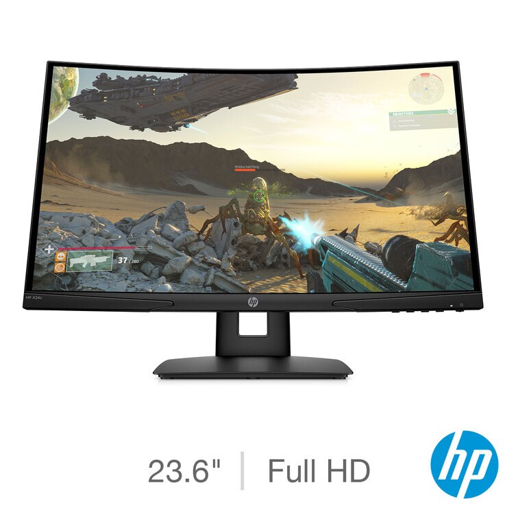 HP X24c, 23.6 Inch Full HD Curved Monitor, 9FM22AA | Costco UK