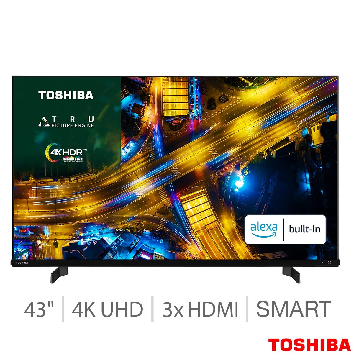 Toshiba 43UK4D63DB 43 Inch 4K Ultra HD Smart TV | Costco UK