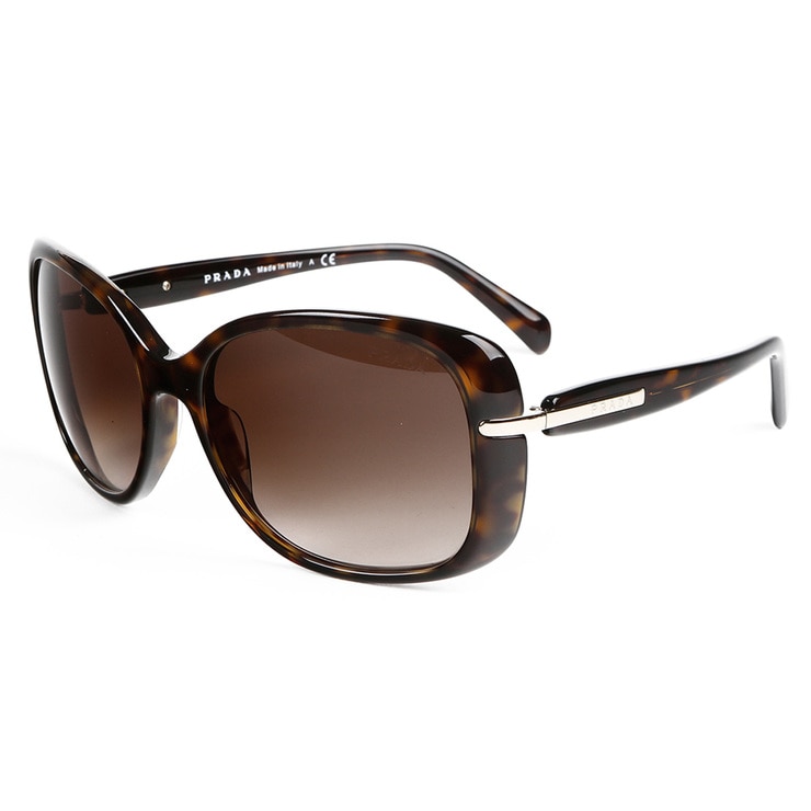 Prada Tortoise Shell Sunglasses with Brown Lenses, SPR 080 2AU-6S1 ...